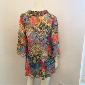 CAbi | Tops | Cabi Shakespeare Ruffle Tie Front Kimono Top | Poshmark